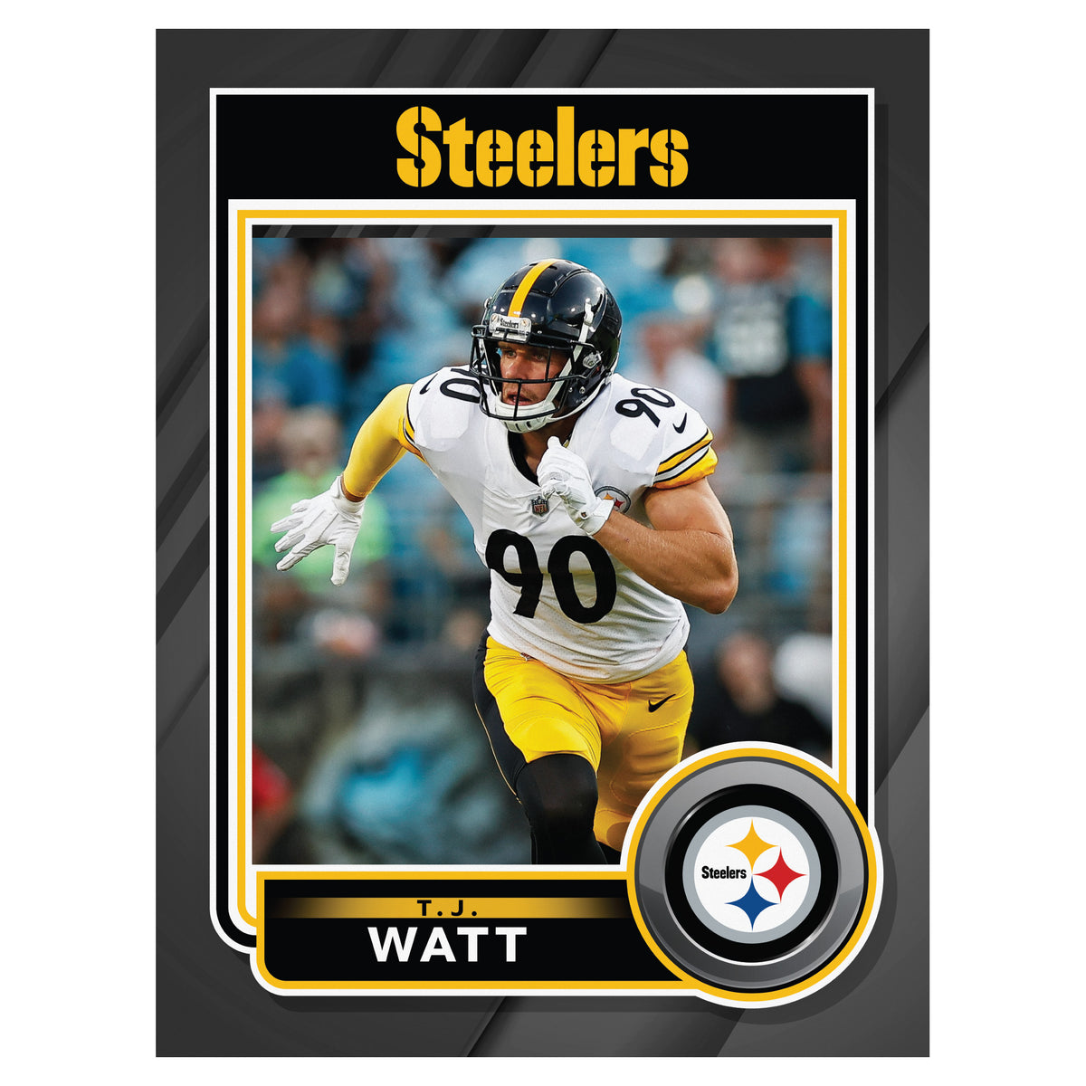 T.J. Watt - Peel & Stick Poster - Official NFL - Pittsburgh Steelers ...