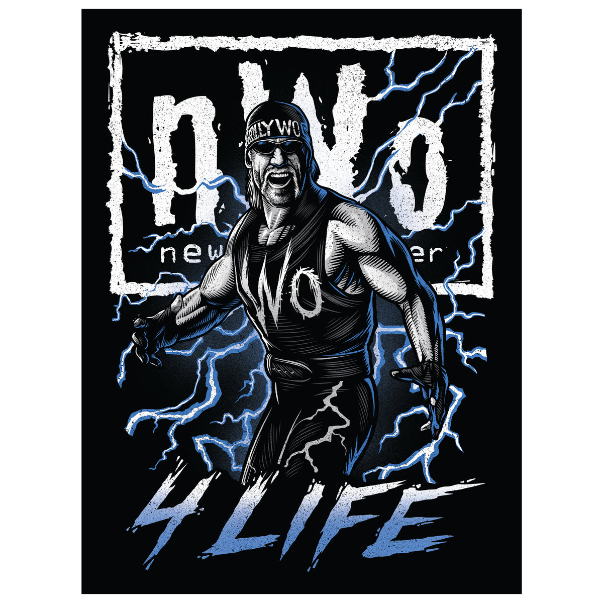 Hulk Hogan - NWO - Peel & Stick Poster - Official WWE - Reusable Vinyl ...