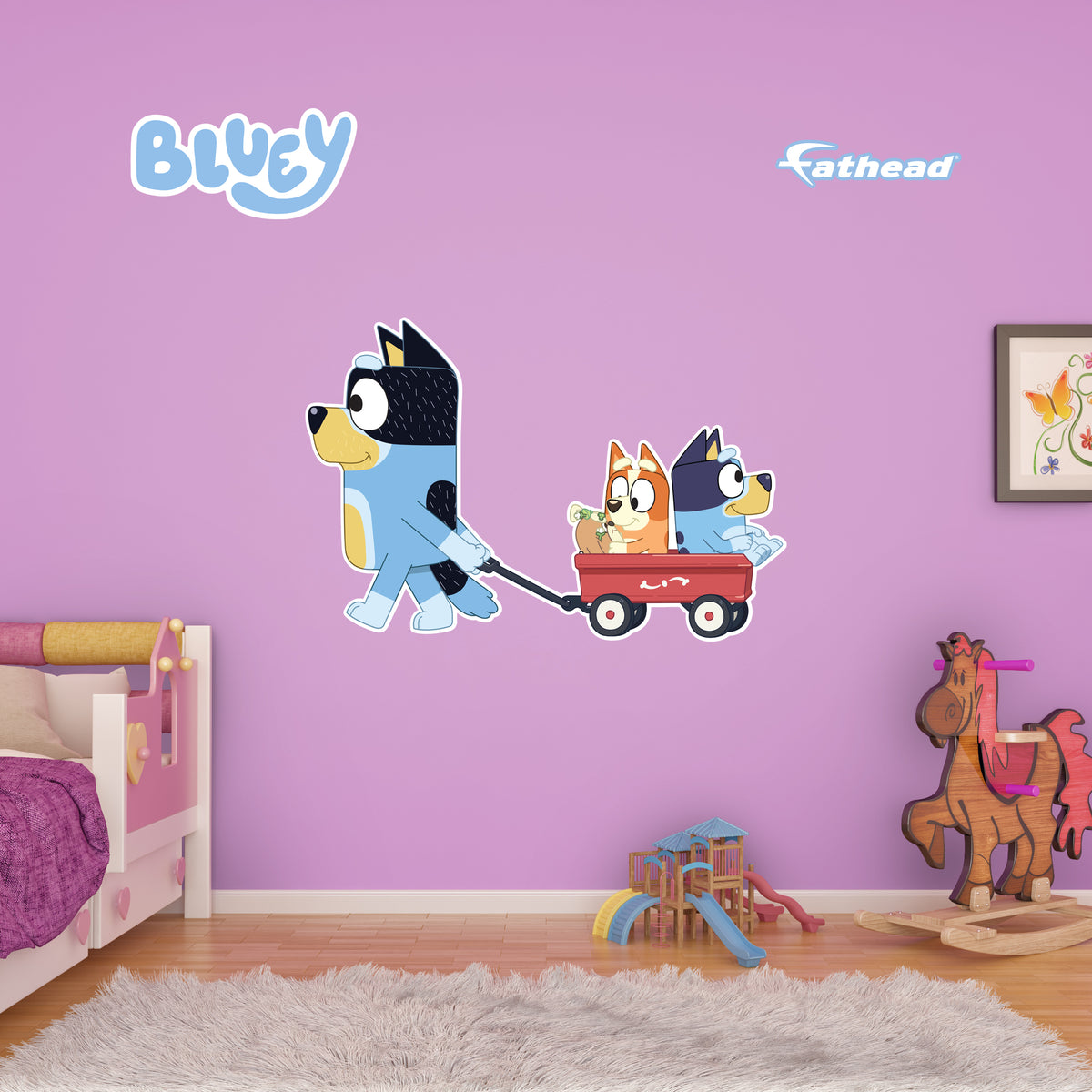 Bandit, Bluey, Bingo - Bluey - RealBig Wagon Ride Icon Collection - Of ...
