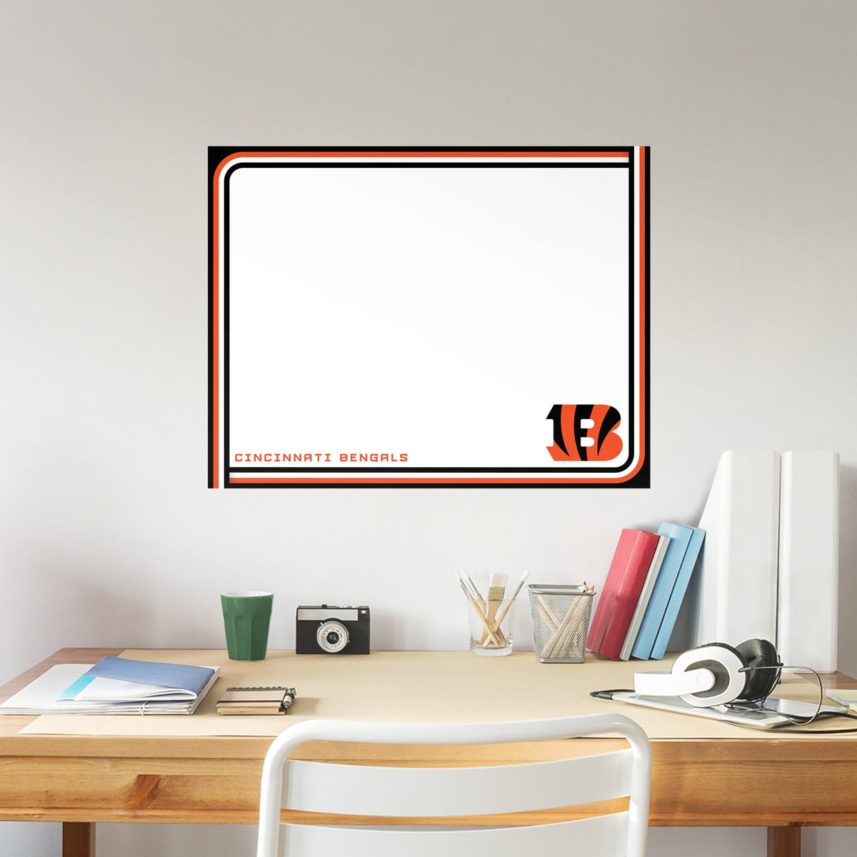 Cincinnati Bengals - Dry Erase Whiteboard - Official NFL - Reusable Vi ...