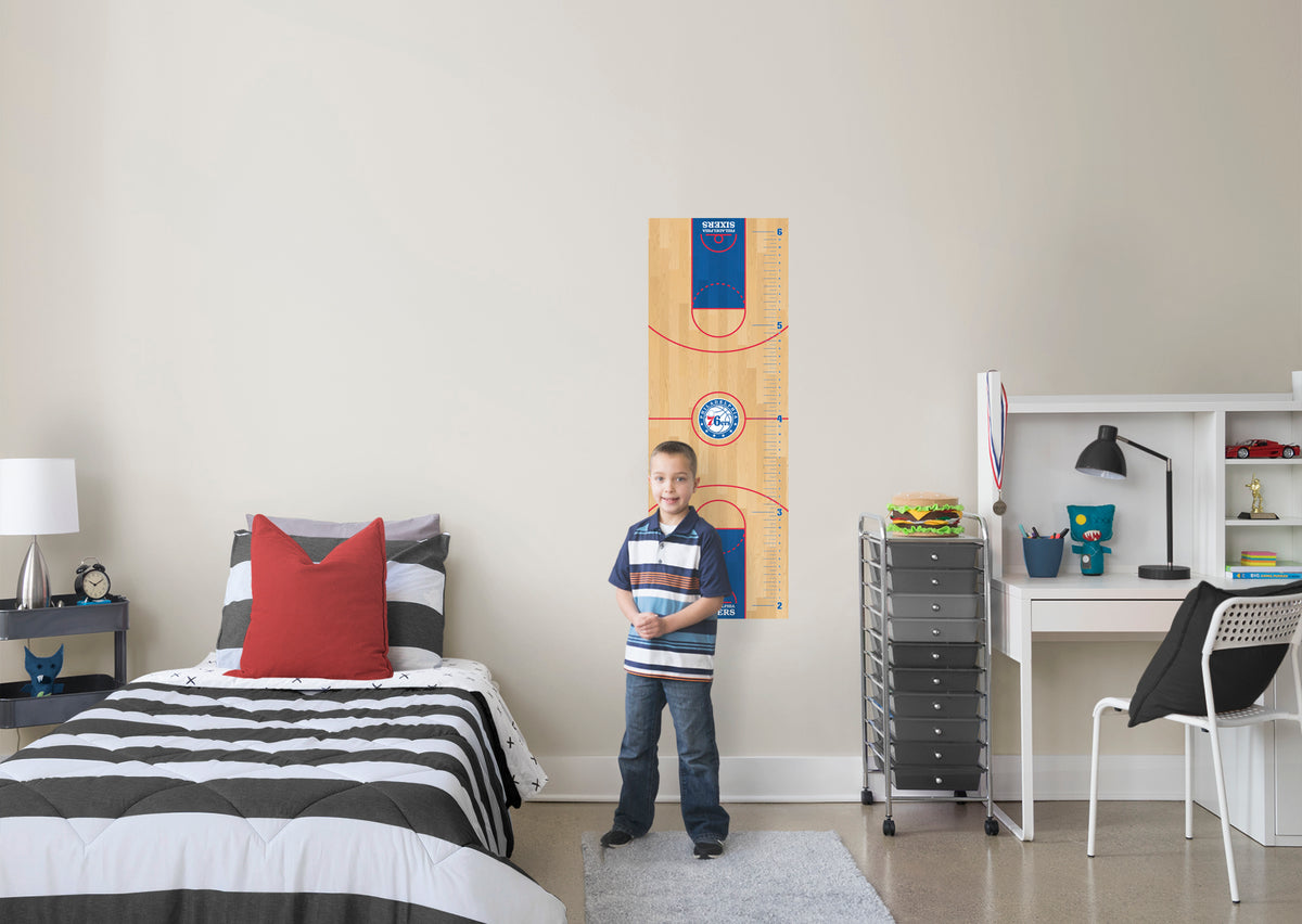 Philadelphia 76ers - Growth Chart - Official NBA - Reusable Vinyl Wall ...