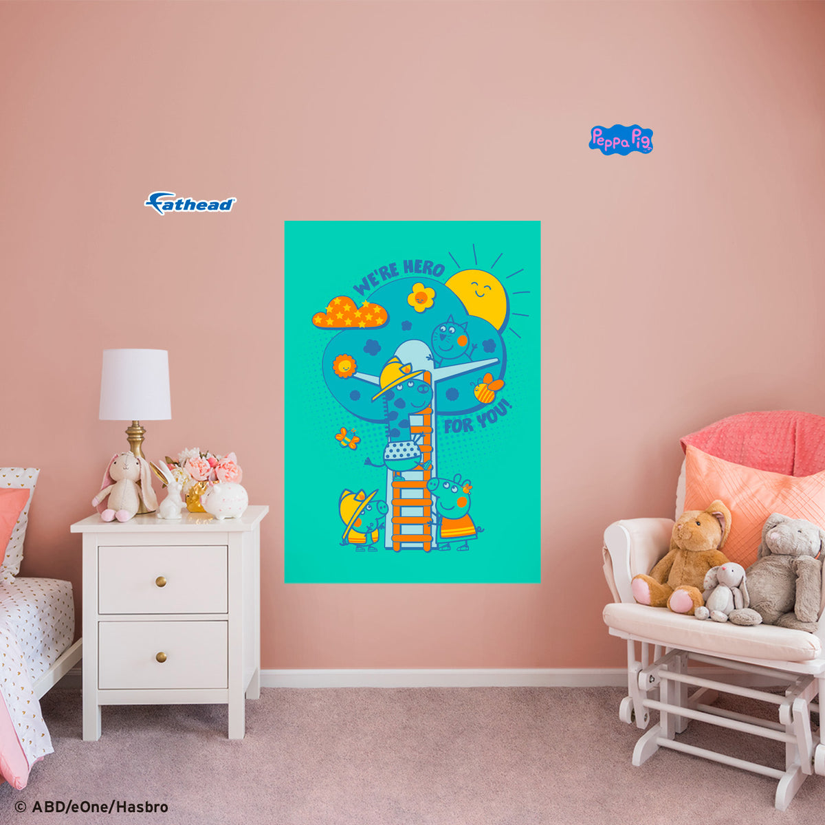 Peppa Pig - Heroes - Peel & Stick Poster - Official Hasbro - Peppa Pig ...