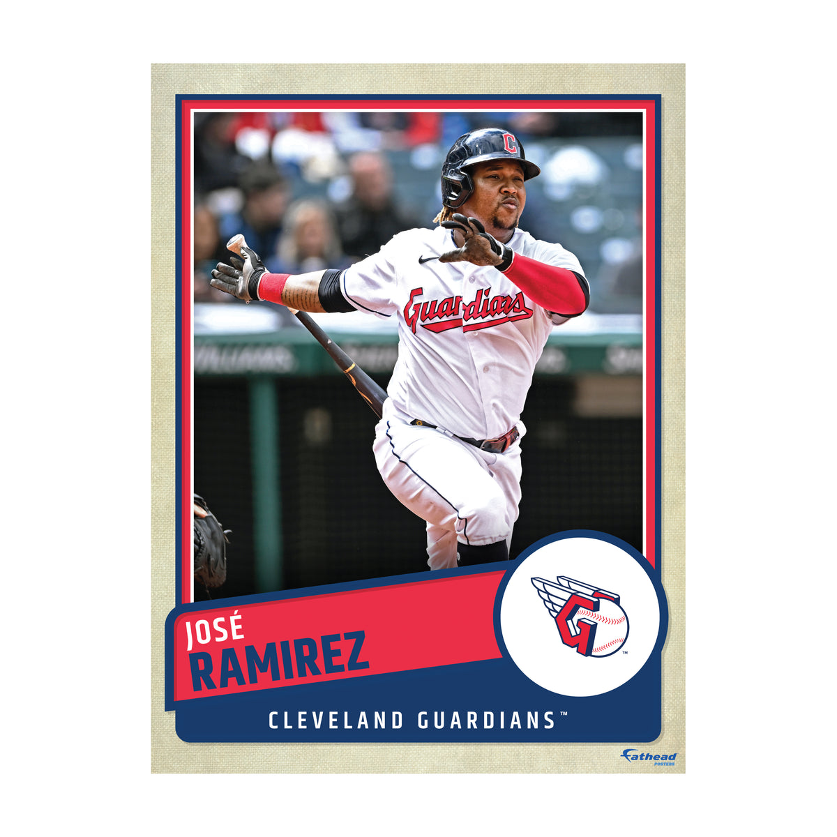 José Ramírez - Peel & Stick Poster - Official MLB - Cleveland Guardian ...