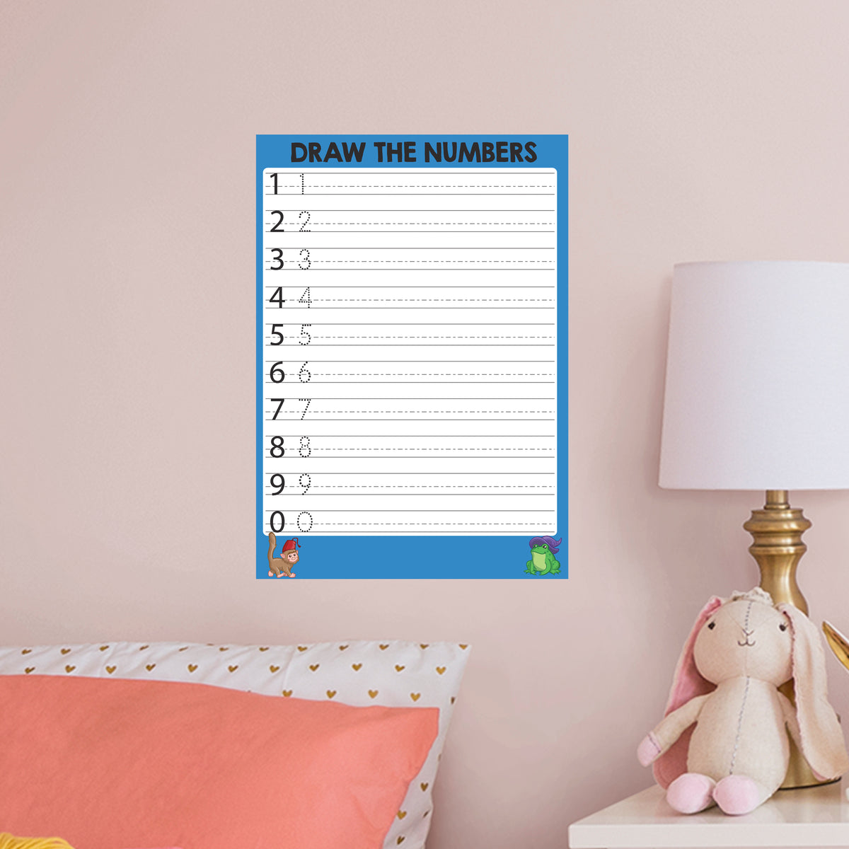 Dry Erase Educational Draw the numbers - Removable Wall Decal – Fathead