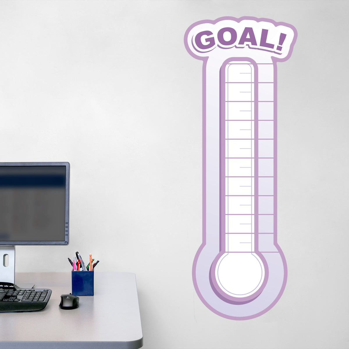 Goal Thermometer Dry Erase Vinyl Decal | Fathead Official Site