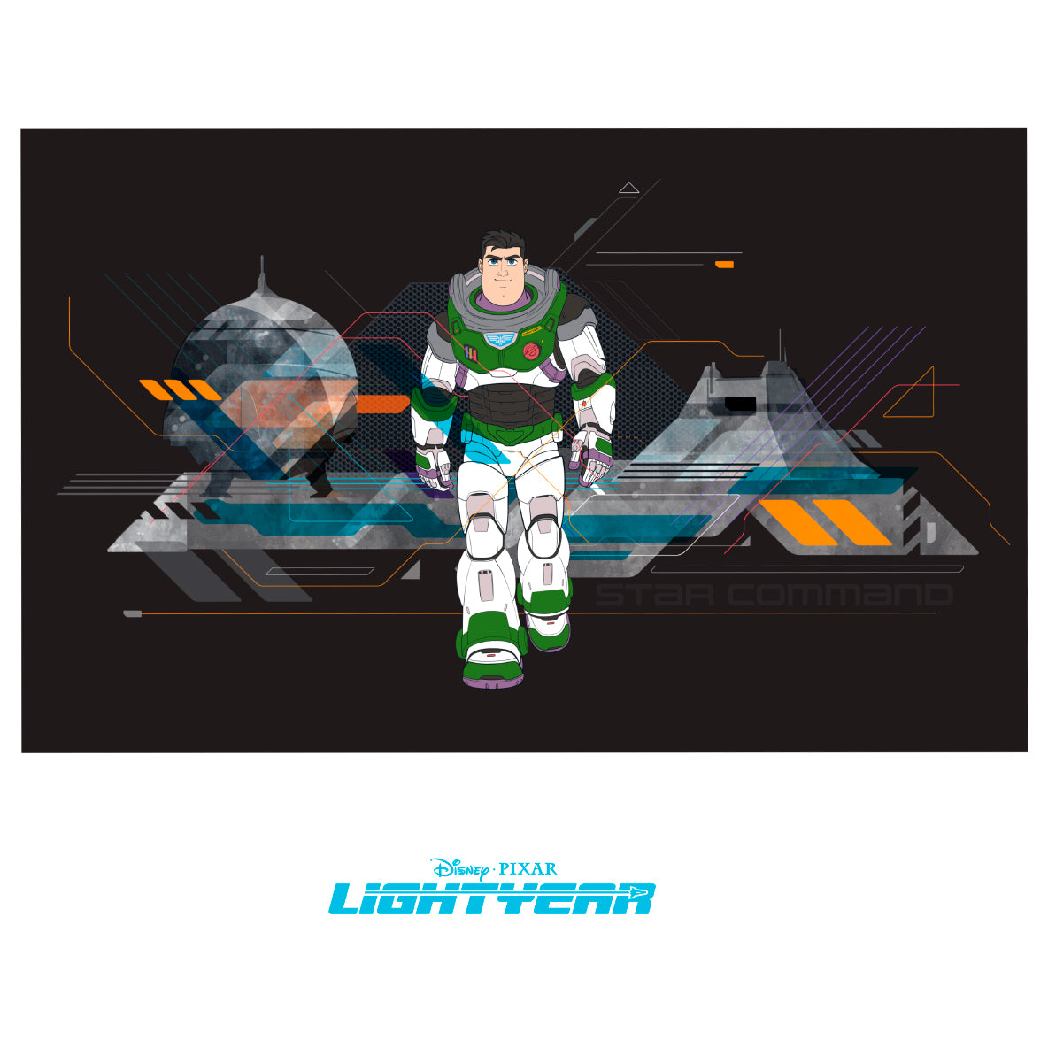 Buzz Lightyear - Abstract Geo - Peel & Stick Poster - Official Disney ...