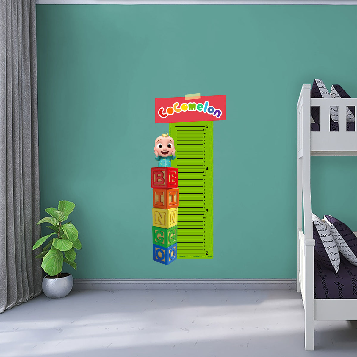 CoComelon - Growth Chart - Official CoComelon - Reusable Vinyl Wall De ...