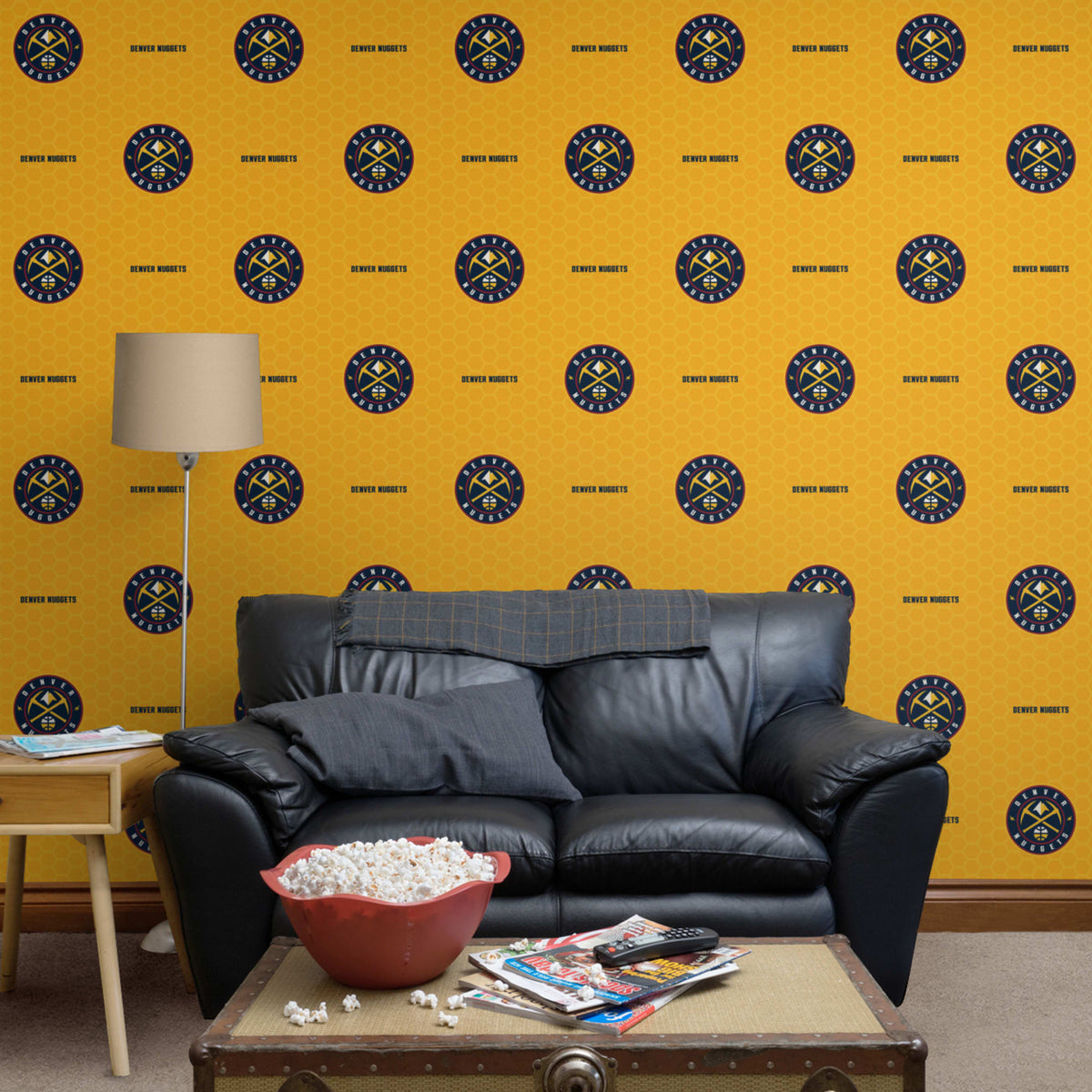 Denver Nuggets: Logo Pattern Wallpaper | Fathead Official Site