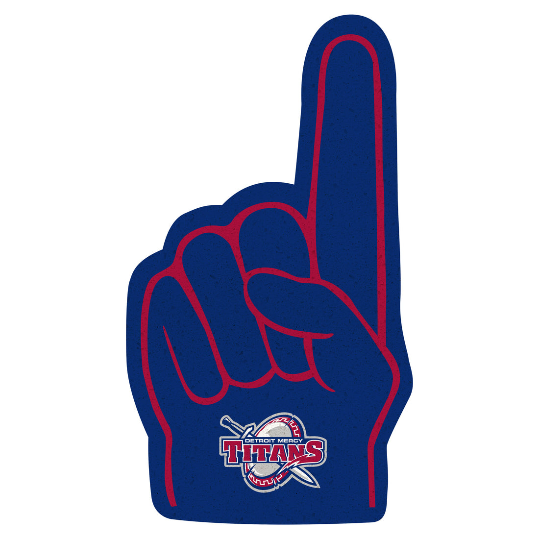 Foam Finger - Big Head - Official NCAA - Detroit Mercy Titans - Foam C ...