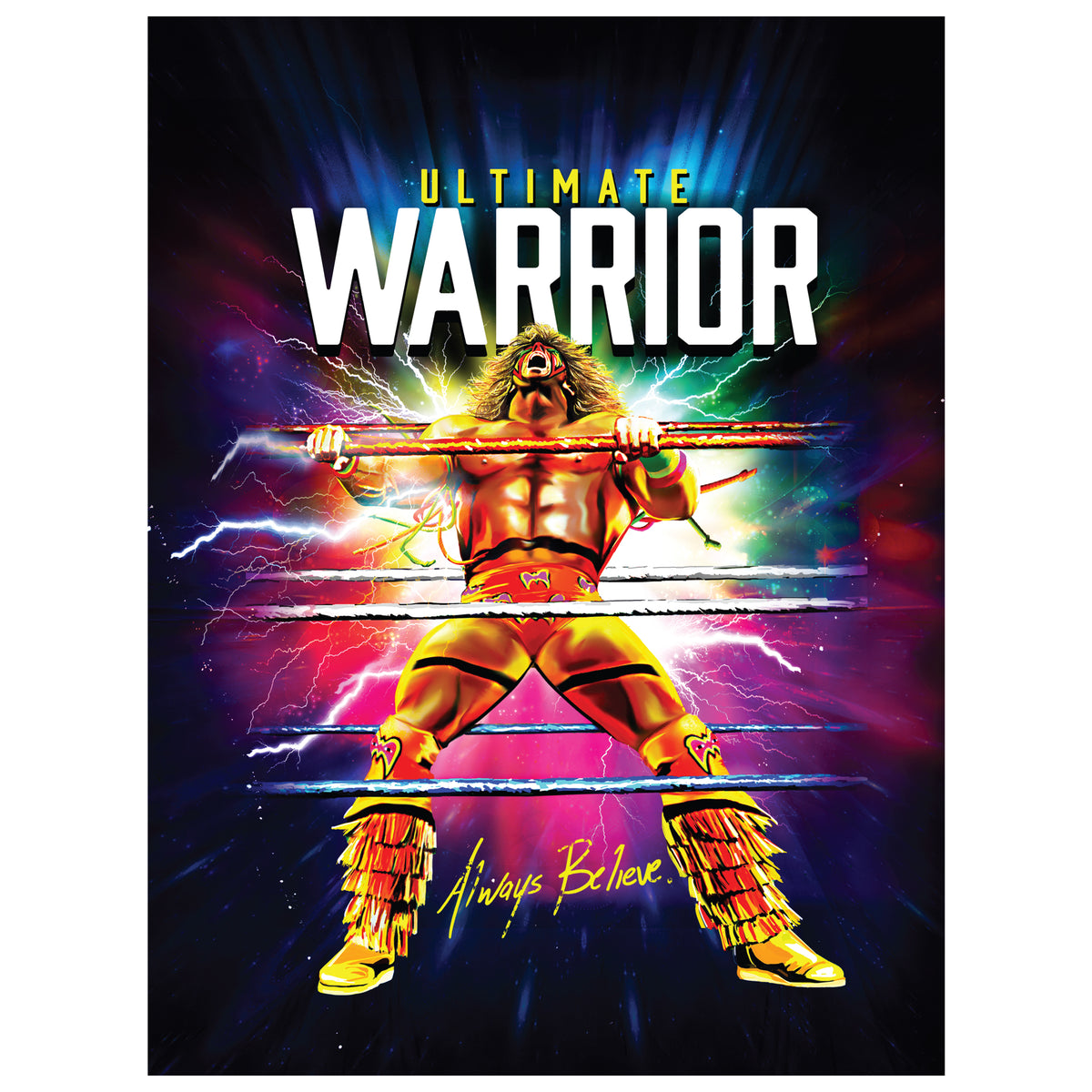 Ultimate Warrior - Peel & Stick Poster - Official WWE - Reusable Vinyl ...