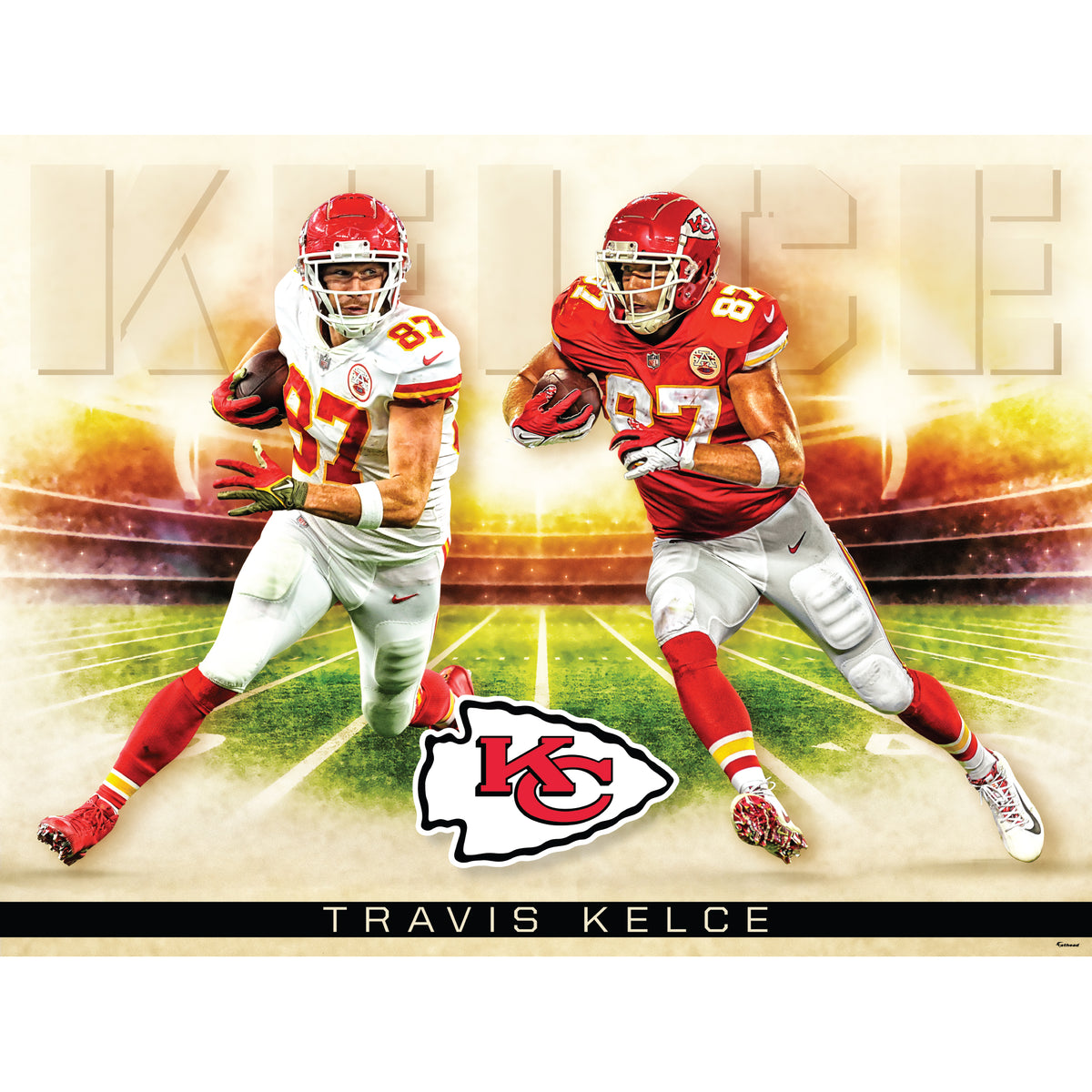 Travis Kelce - Icon Series - Peel & Stick Poster - Official NFL - Kans ...