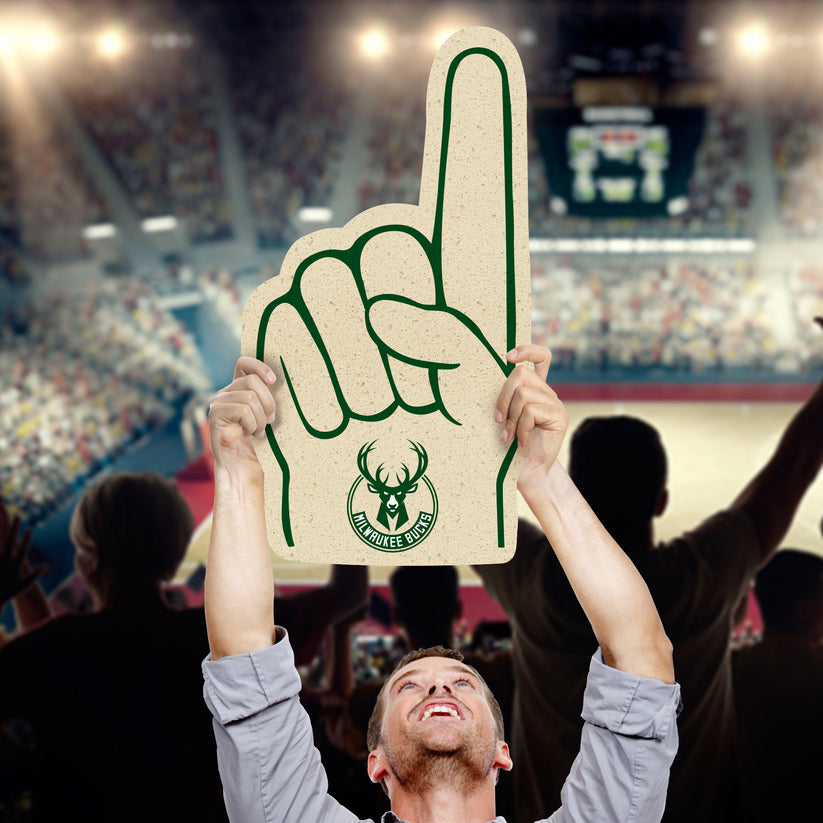 Foam Finger - Big Head - Official NBA - Milwaukee Bucks - Foam Core Cu ...