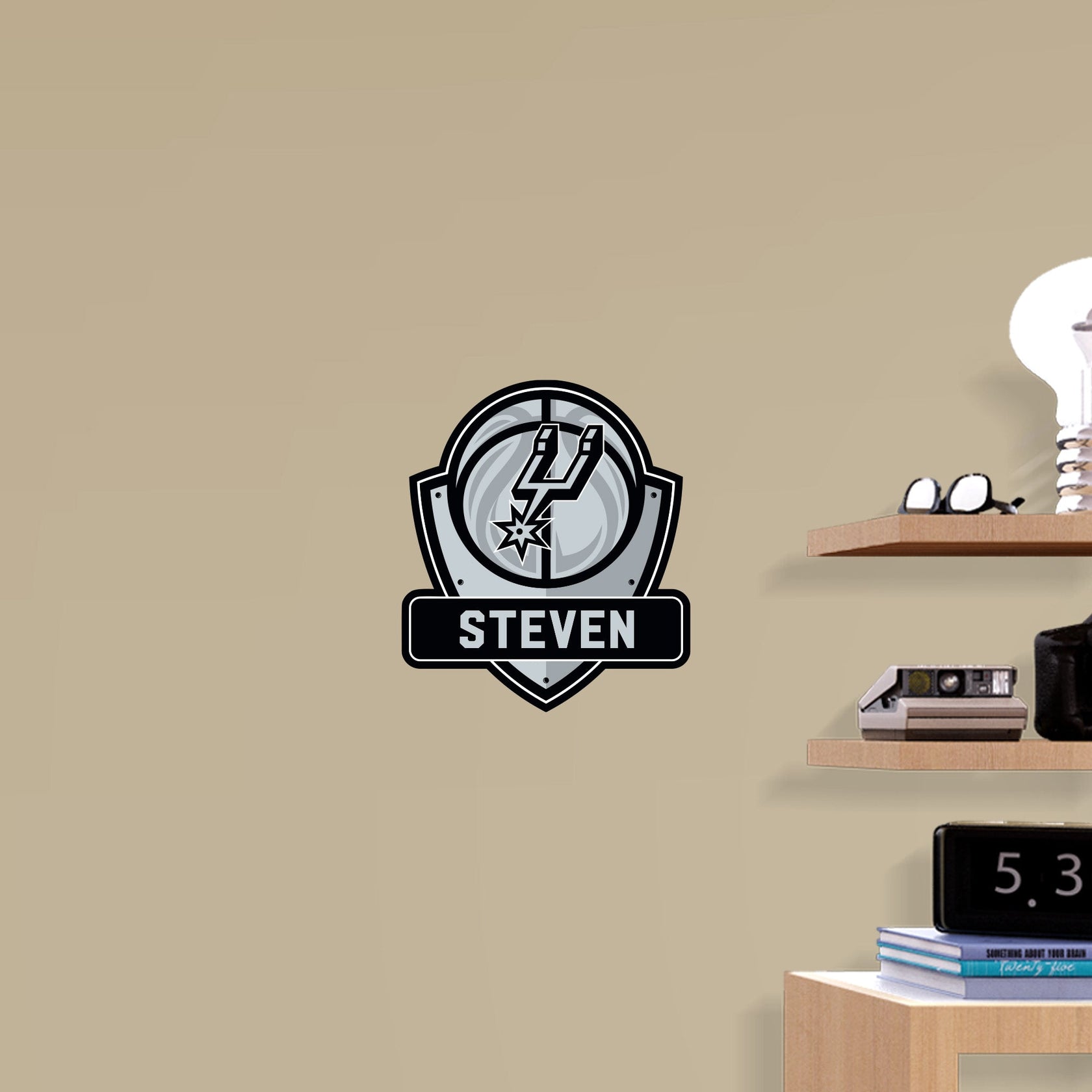 San Antonio Spurs - Badge - With Personalized Name - Official NBA - Vi ...