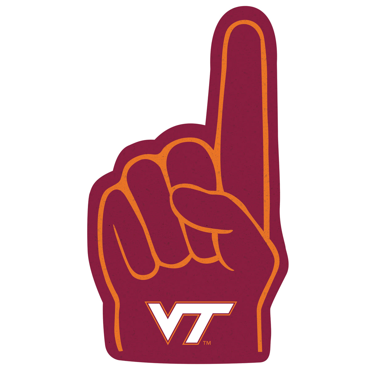 Virginia Tech Hokies - RealBig Foam Finger Collection - Official NCAA ...