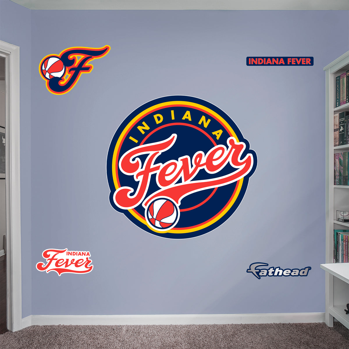 Indiana Fever Logo Removable Wall Decal | Fathead Official Site