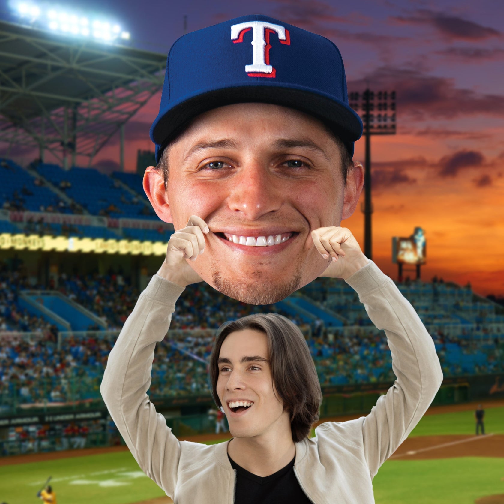 Corey Seager - Big Head - Official MLB - Texas Rangers - Foam Core Cut ...