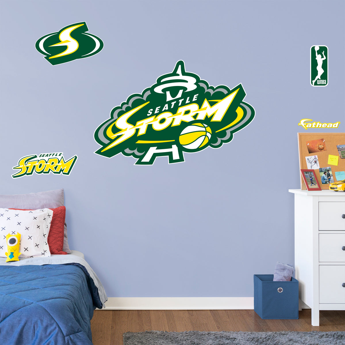 Seattle Storm: Logo - Officially Licensed WNBA Removable Wall Decal ...
