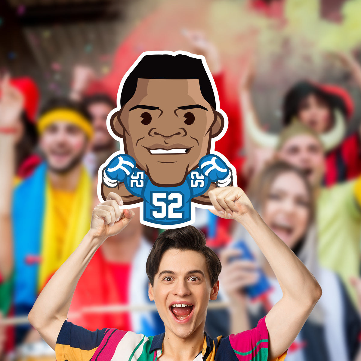Khalil Mack Emoji - Big Head - Official NFLPA - Los Angeles Chargers ...