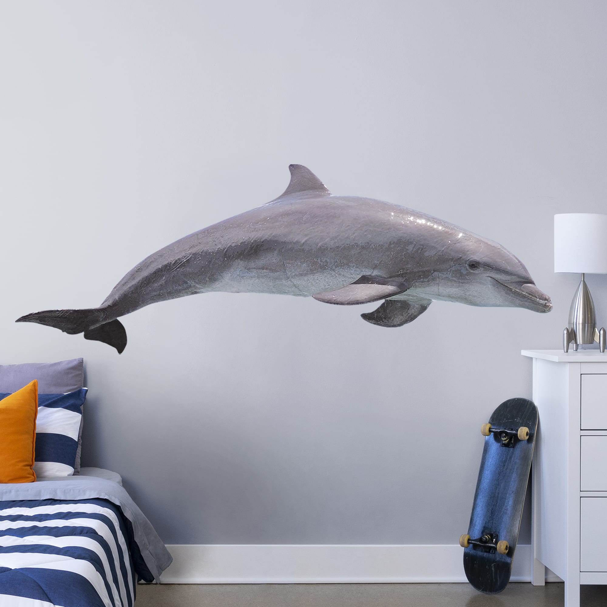 Bottle Nose Dolphin Removable Vinyl Decal | Fathead Official Site