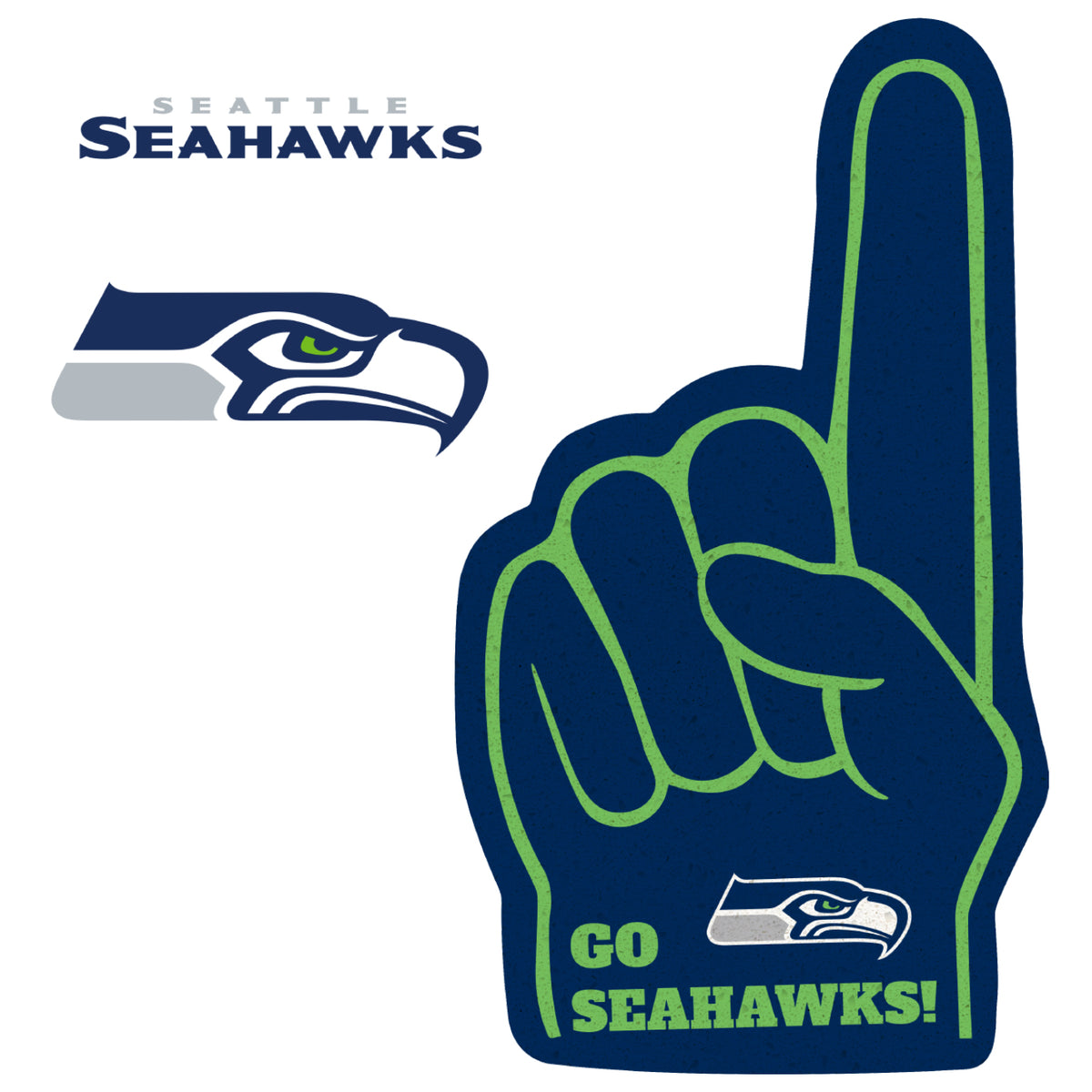 Seattle Seahawks - RealBig Foam Finger Collection - Official NFL - Reu ...