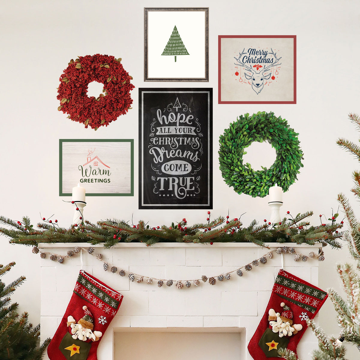 Christmas: Gallery Decor Wall Signs - Removable Vinyl Decal – Fathead